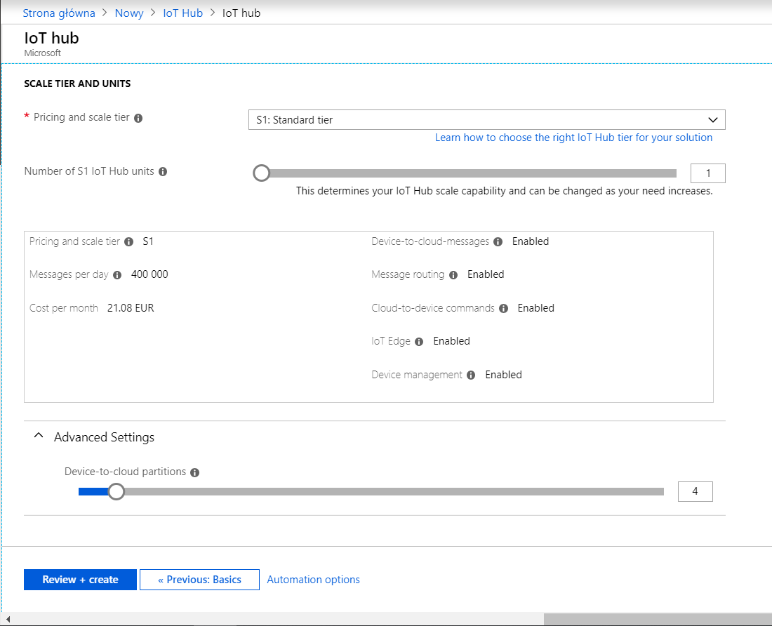Konfiguracja oprogramowania IoTWorX z chmurą Azure