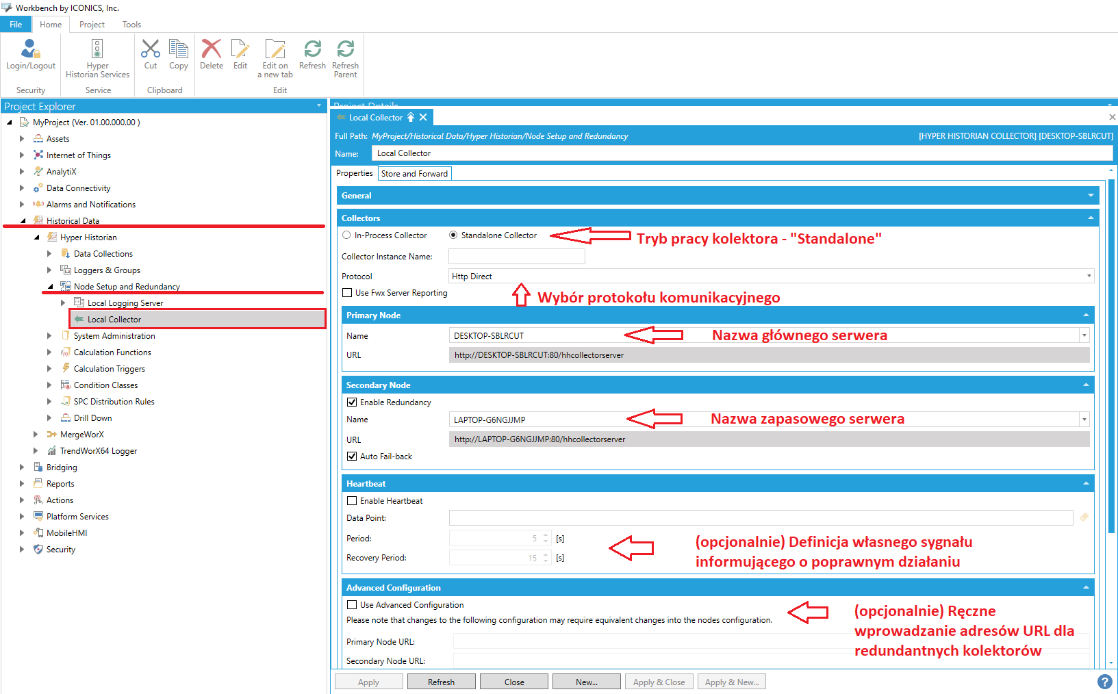 Agregacja i zapis danych w systemach klasy SCADA, MES, ERP.